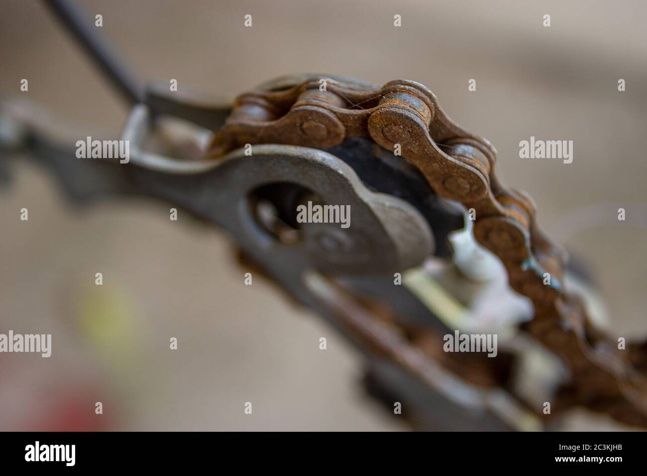 Gear and Chain Stock Photo - Alamy