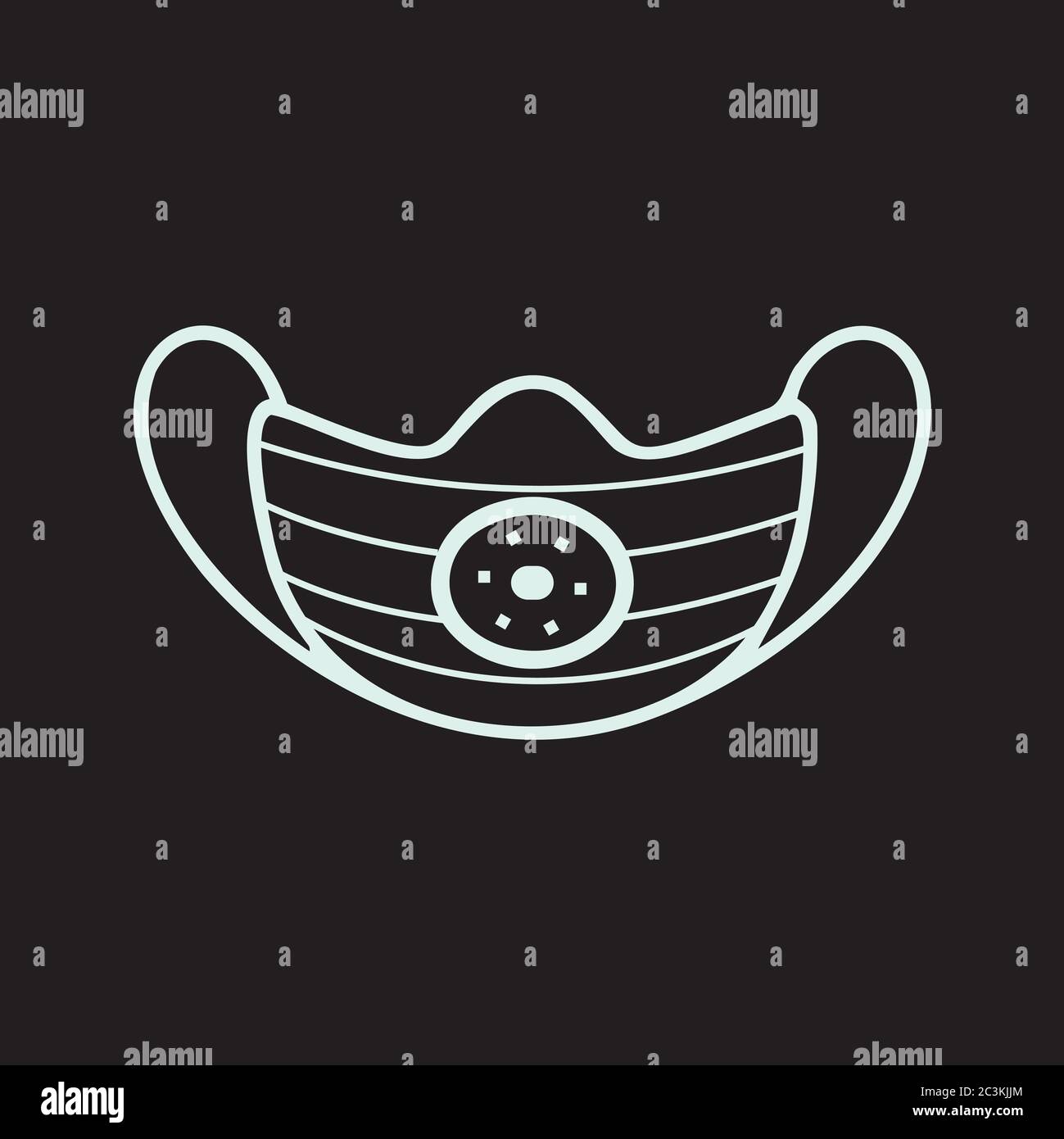 a biohazard Face mask, with valve ,Face mask is a device designed to ...