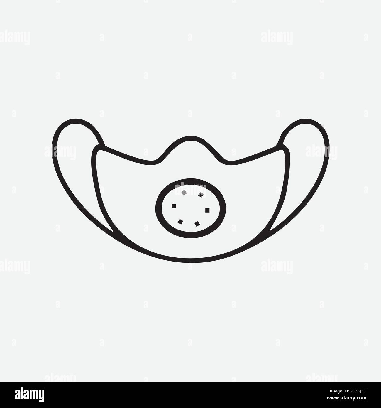 a biohazard Face mask, with valve ,Face mask is a device designed to ...
