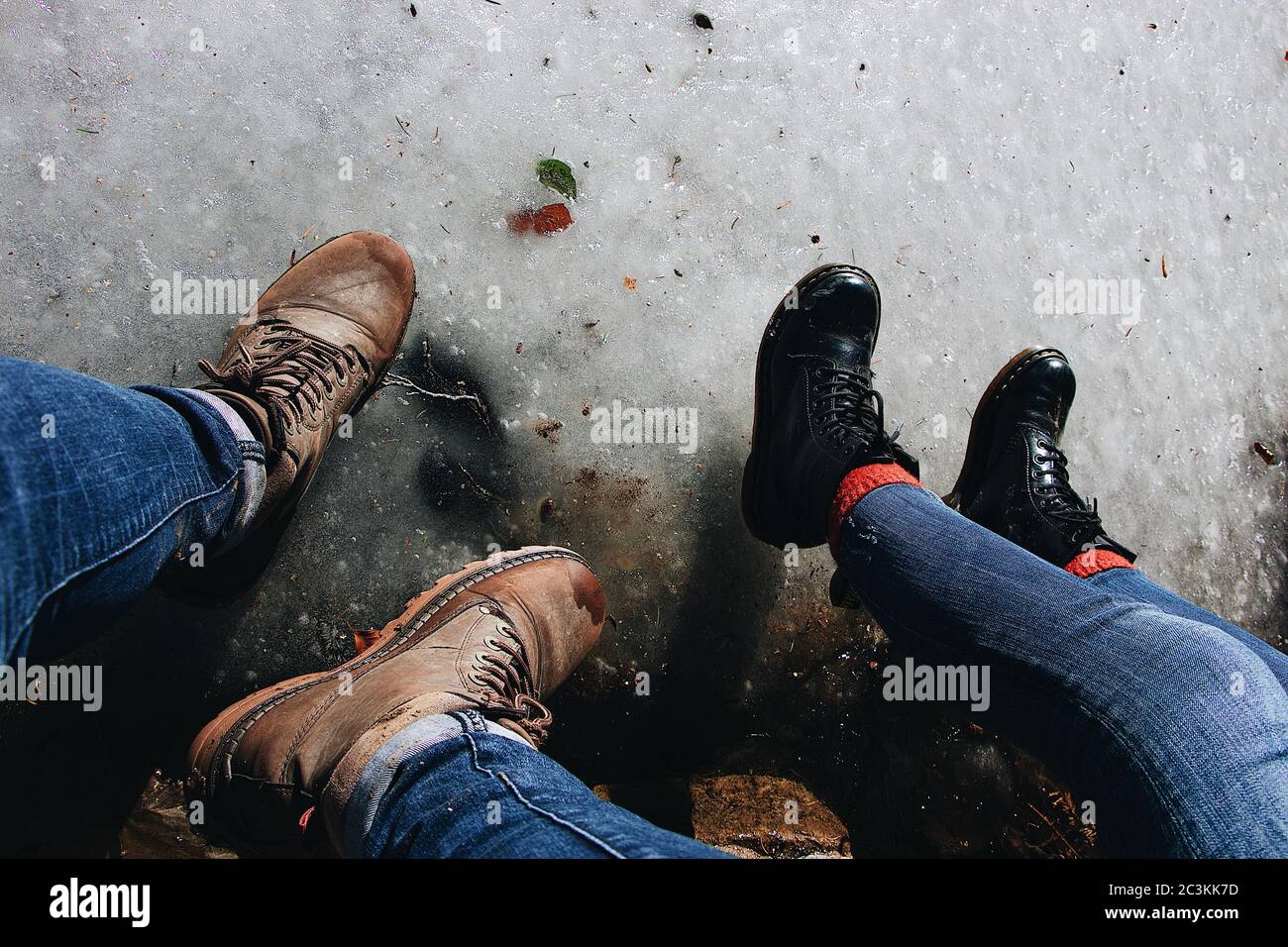 Two peoples feet hi-res stock photography and images - Alamy