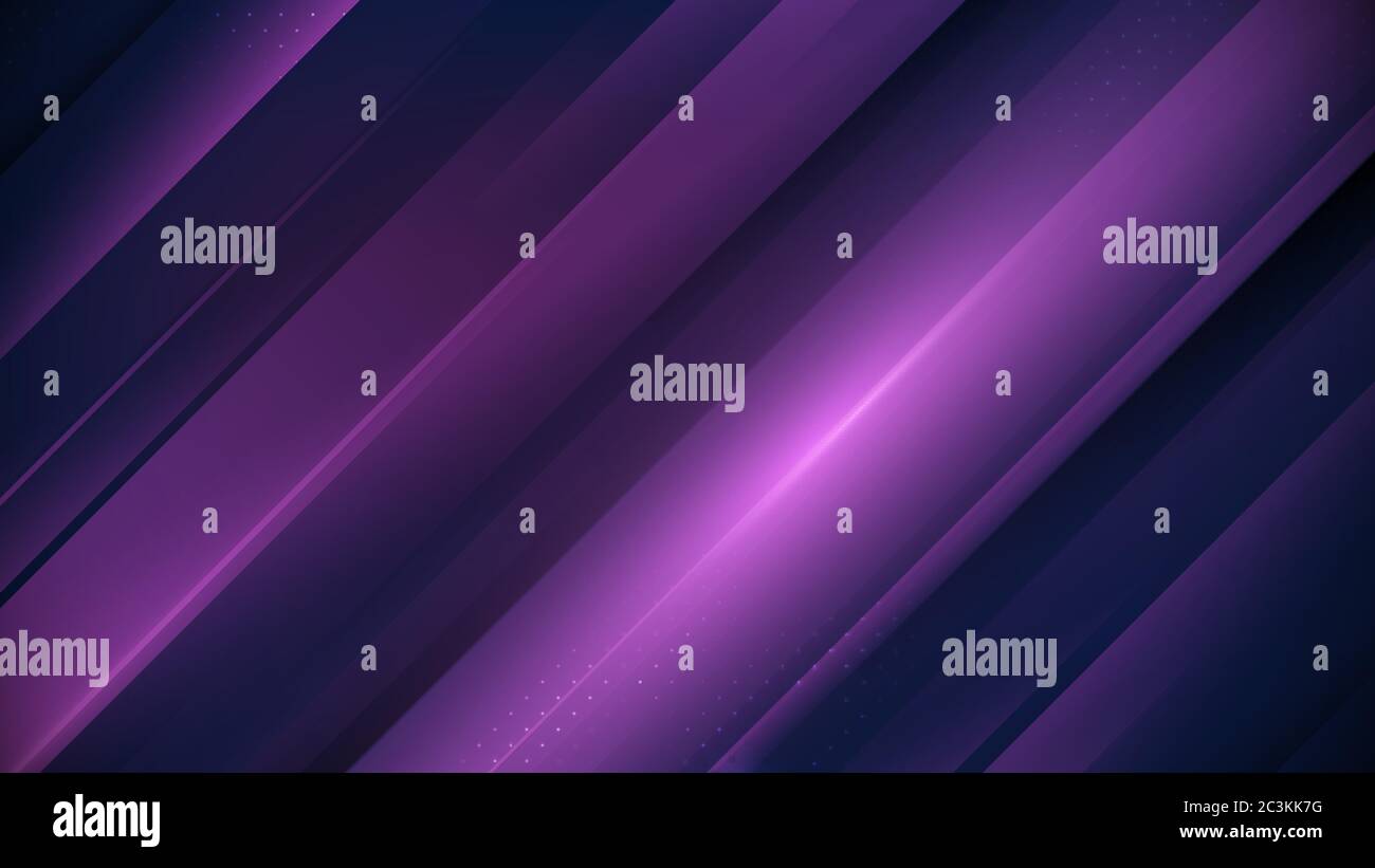 Purple Abstract Technology Concept Background. Minimal Geometric with ...