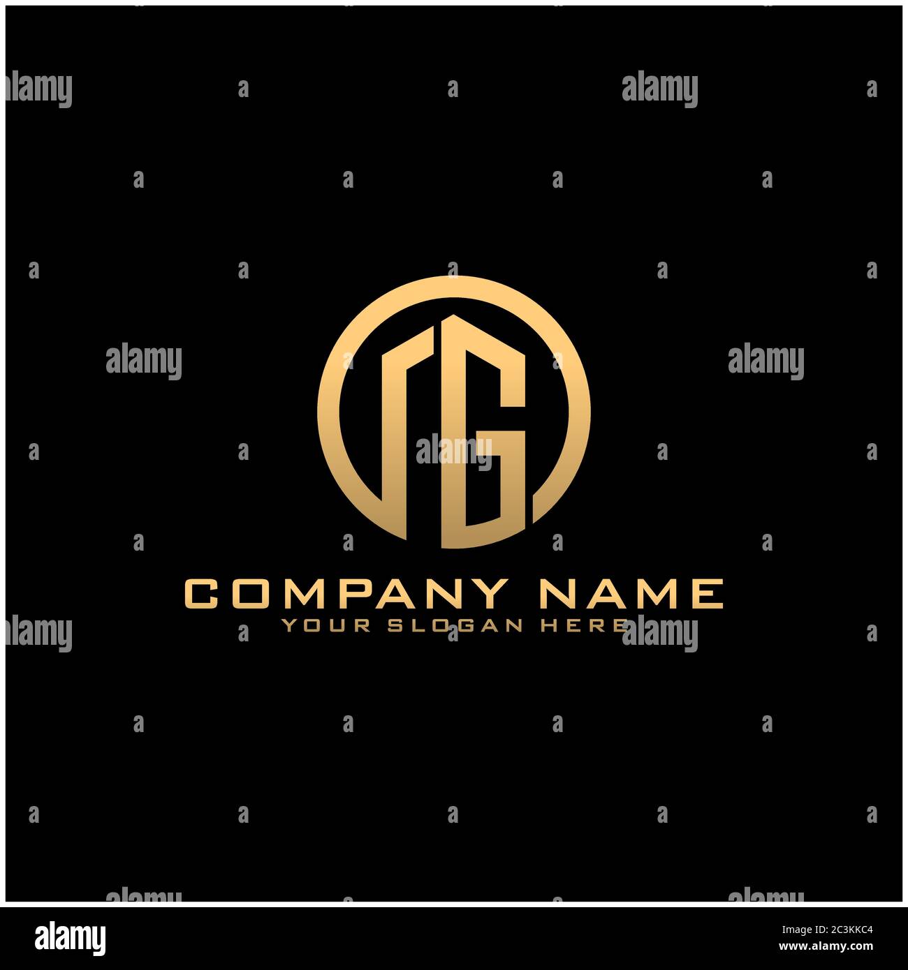 Initial letter g monogram vector vectors hi-res stock photography and ...