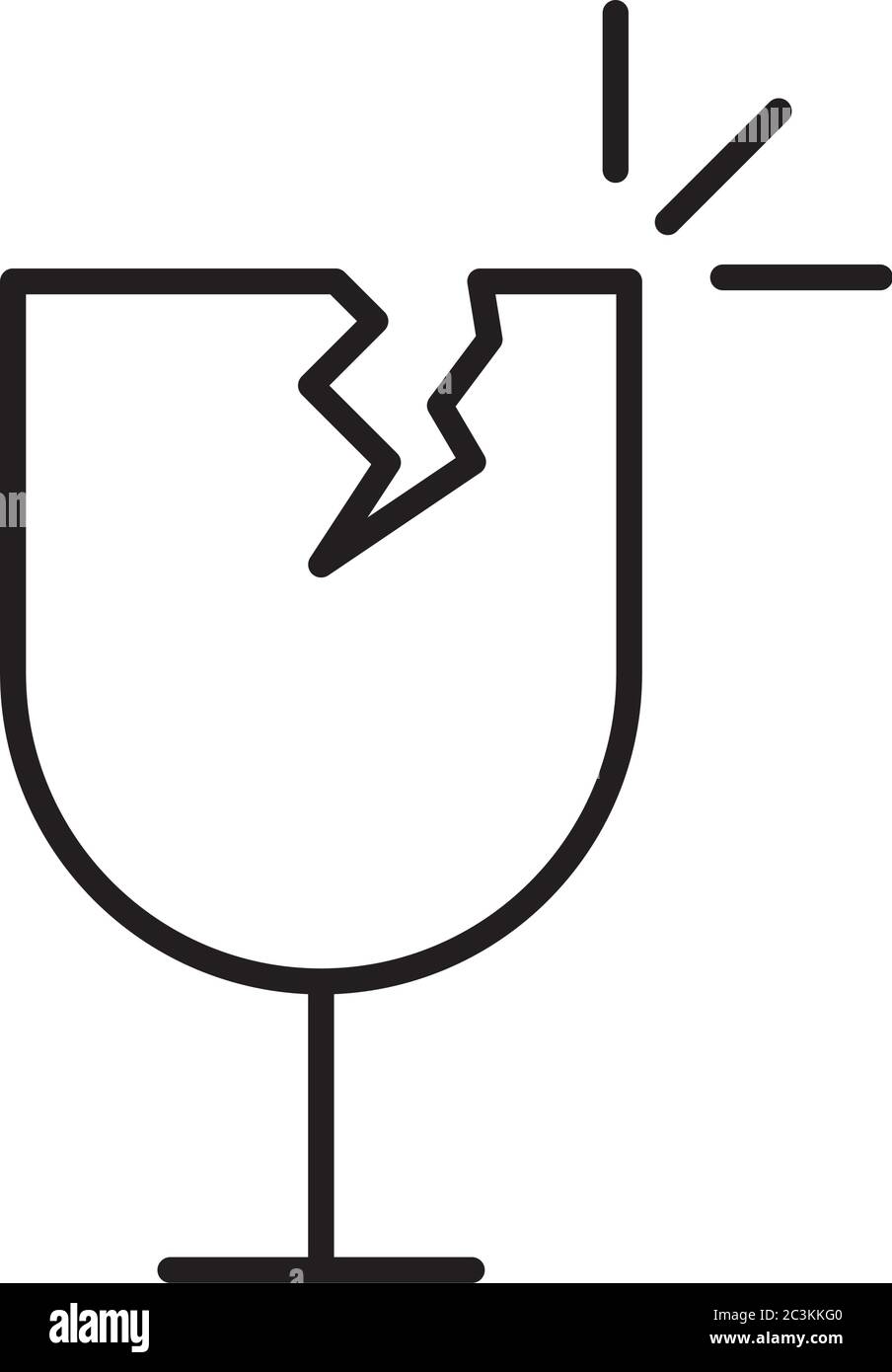 delivery packaging, fragile symbol cargo distribution, logistic ...
