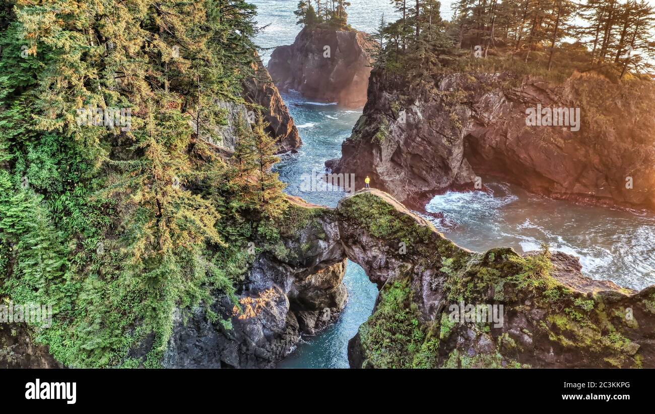 Beautiful view of the Samuel H Boardman state park in Oregon Stock ...