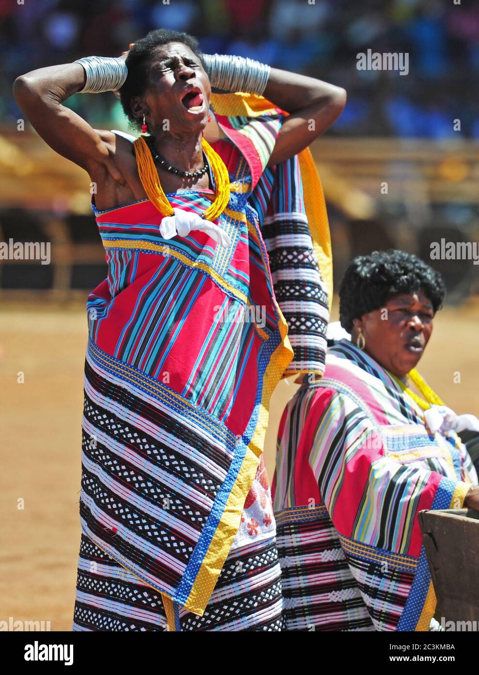 Traditional dance competition in Venda in Limpopo, South Africa Stock ...