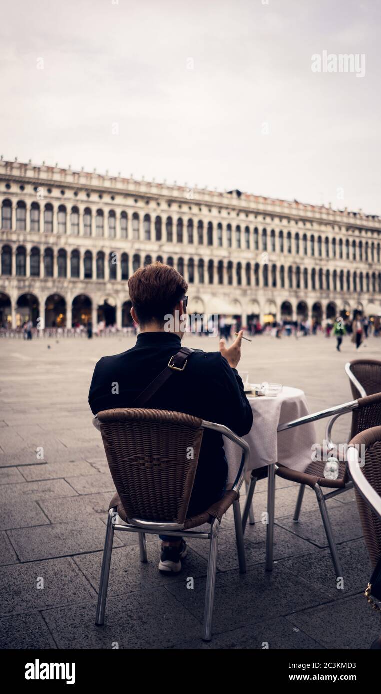 Cafe smoking italy hi-res stock photography and images - Alamy