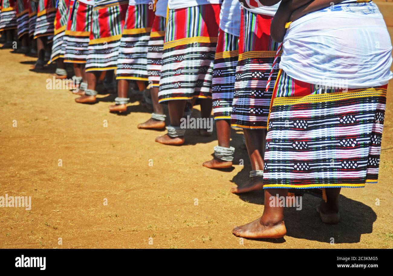 Traditional dance competition in Venda in Limpopo, South Africa Stock ...