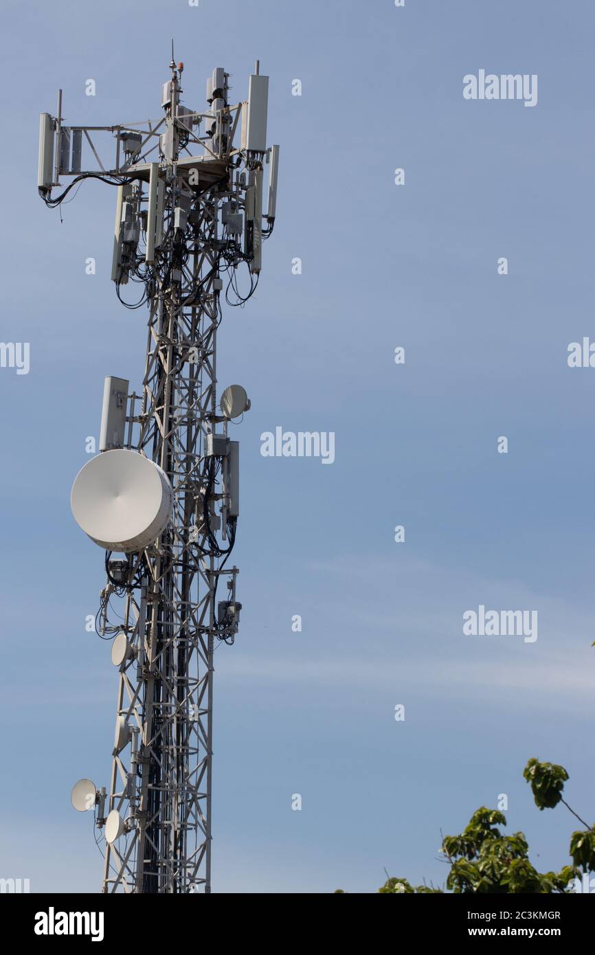 Telecommunications vertical hi-res stock photography and images - Alamy