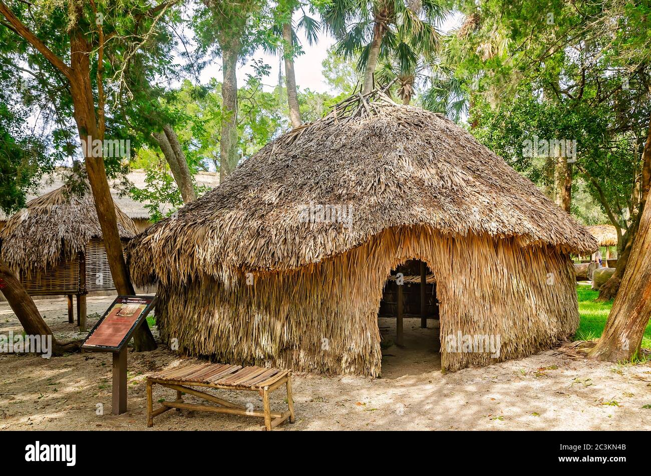 Timucua indian village hi-res stock photography and images - Alamy