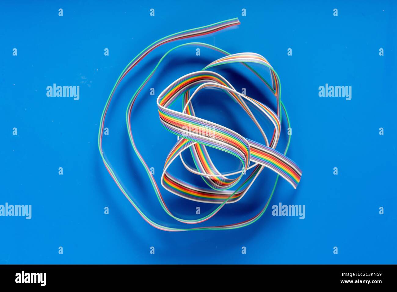 Ribbon cable for electronics device Stock Photo - Alamy