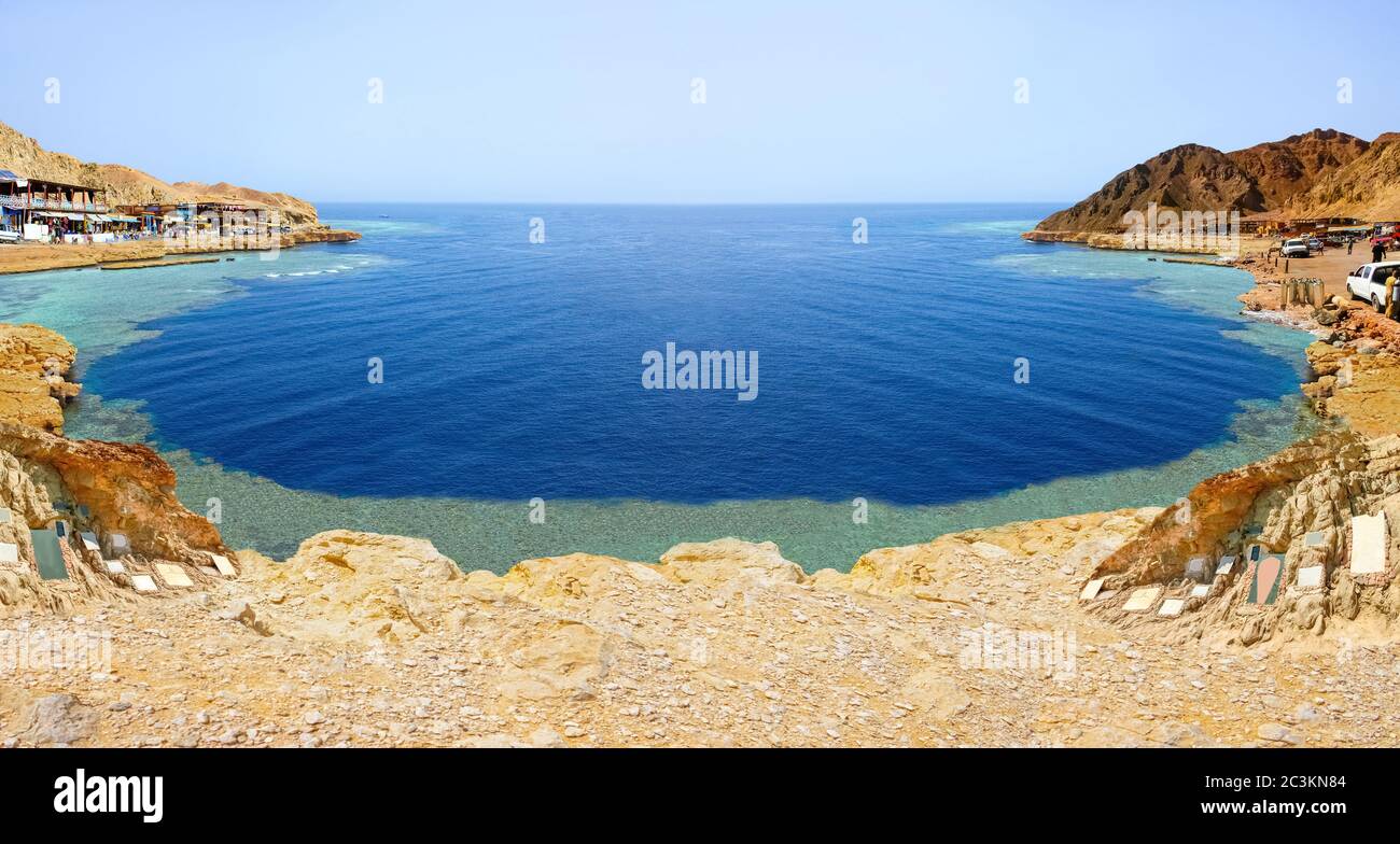 Famous diving site - Blue Hole in Egypt, where more than 100 divers ...