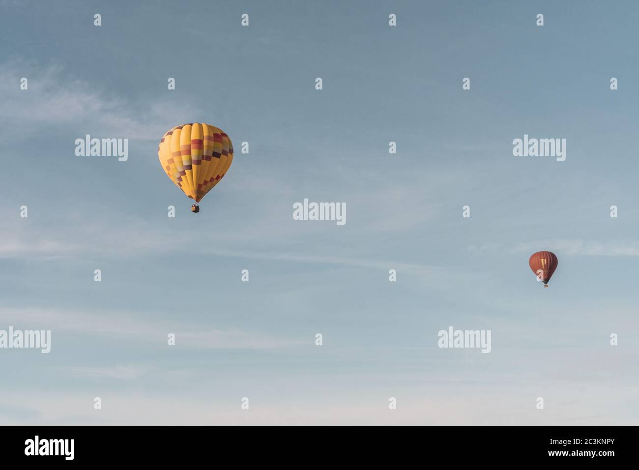 Parachutes flying up in the air during daytime Stock Photo - Alamy