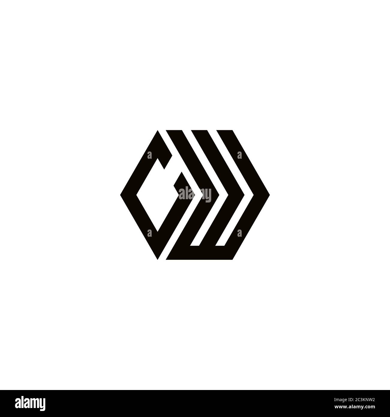 Letter cw logo hi-res stock photography and images - Alamy