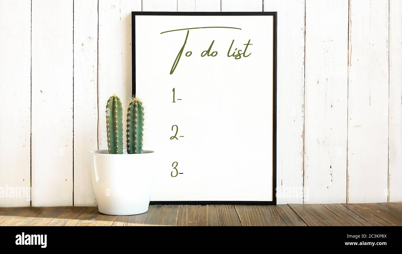 Inspirational quote written in a white board with the phrase to do list ...