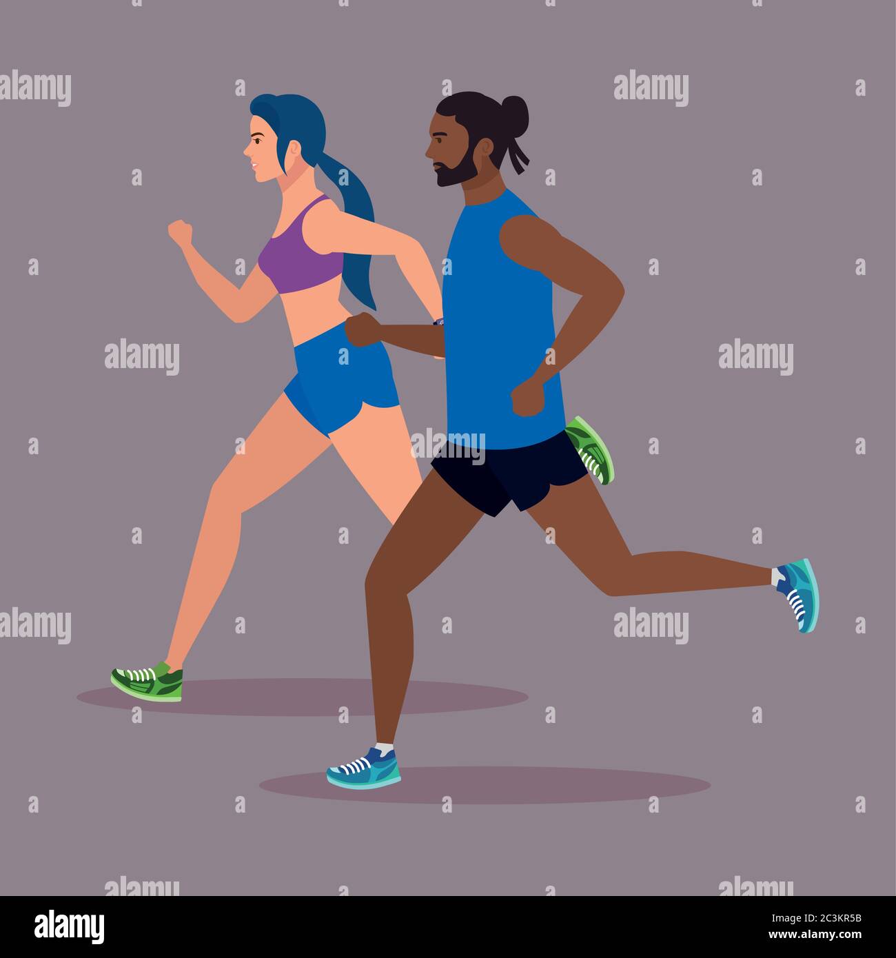 Multiracial athlete Stock Vector Images - Alamy