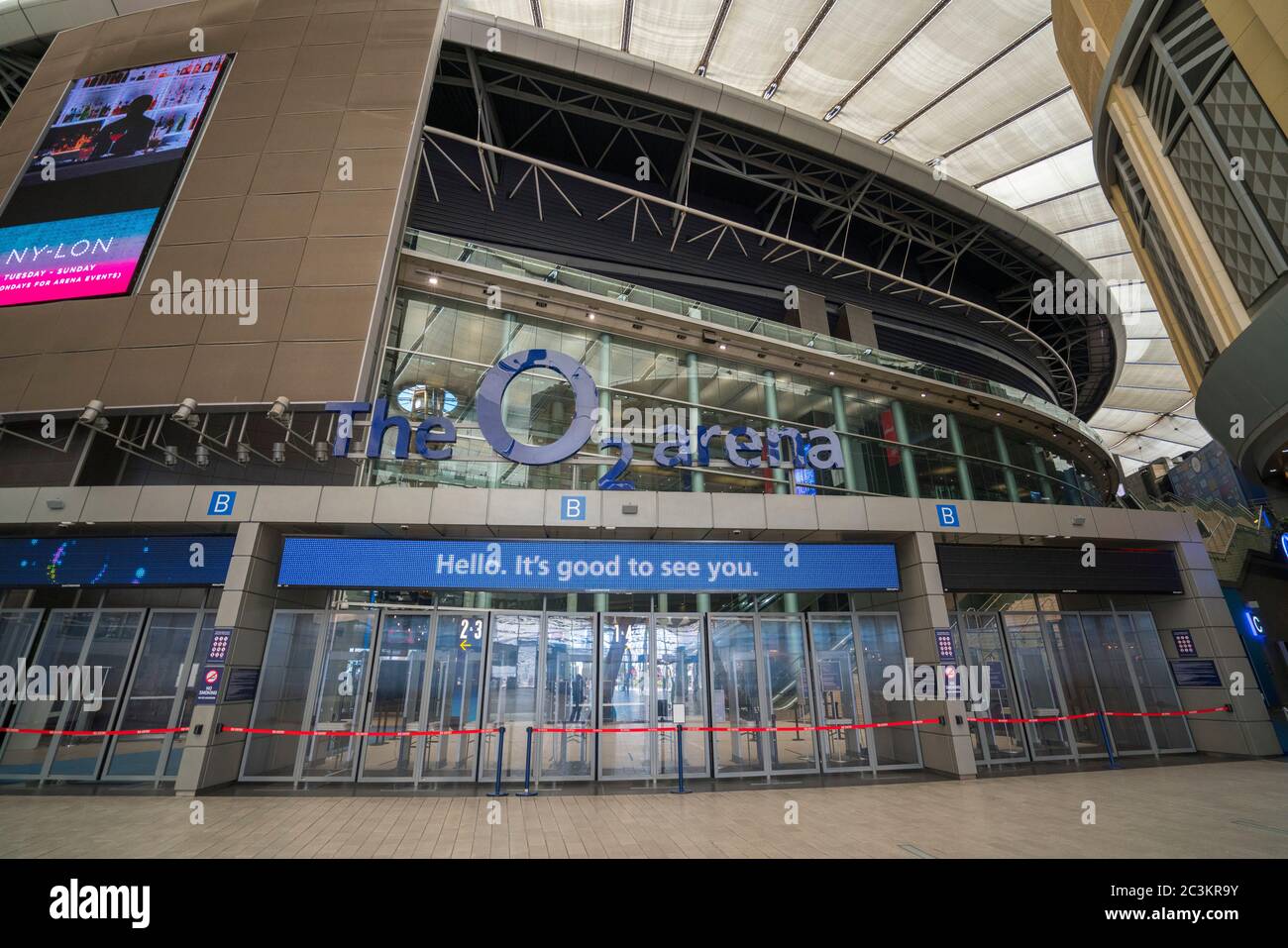 Entrance lobby of O2 Arena London - LONDON, ENGLAND - SEPTEMBER 14 ...