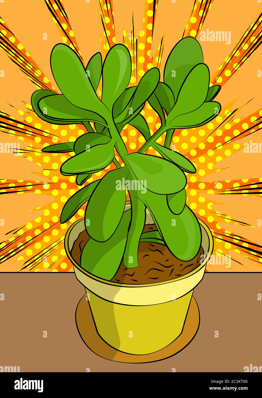 Comic book style, cartoon vector illustrated gum-tree Stock Vector ...