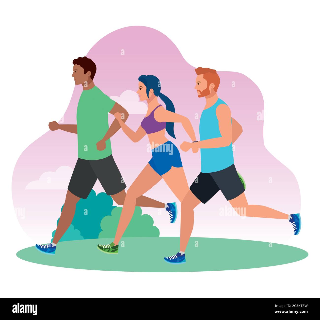 Female athlete running in track Cut Out Stock Images & Pictures - Alamy