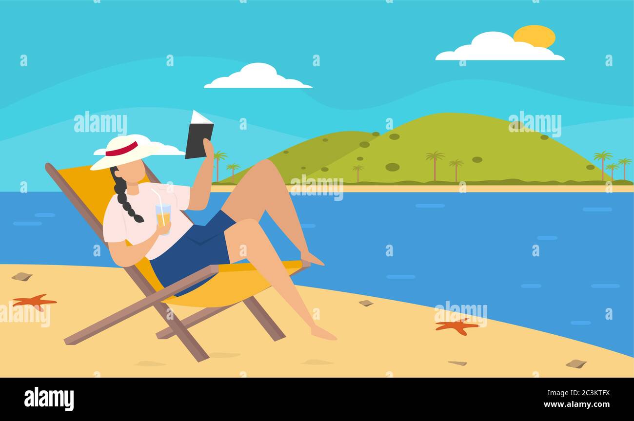 Summer read Stock Vector Images - Alamy