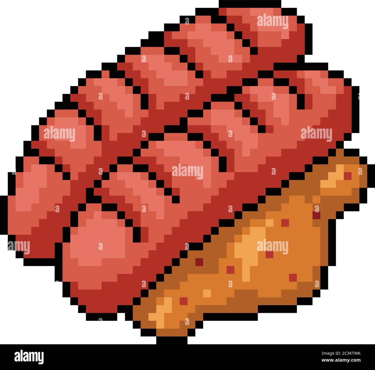 Set sausage Stock Vector Images - Alamy