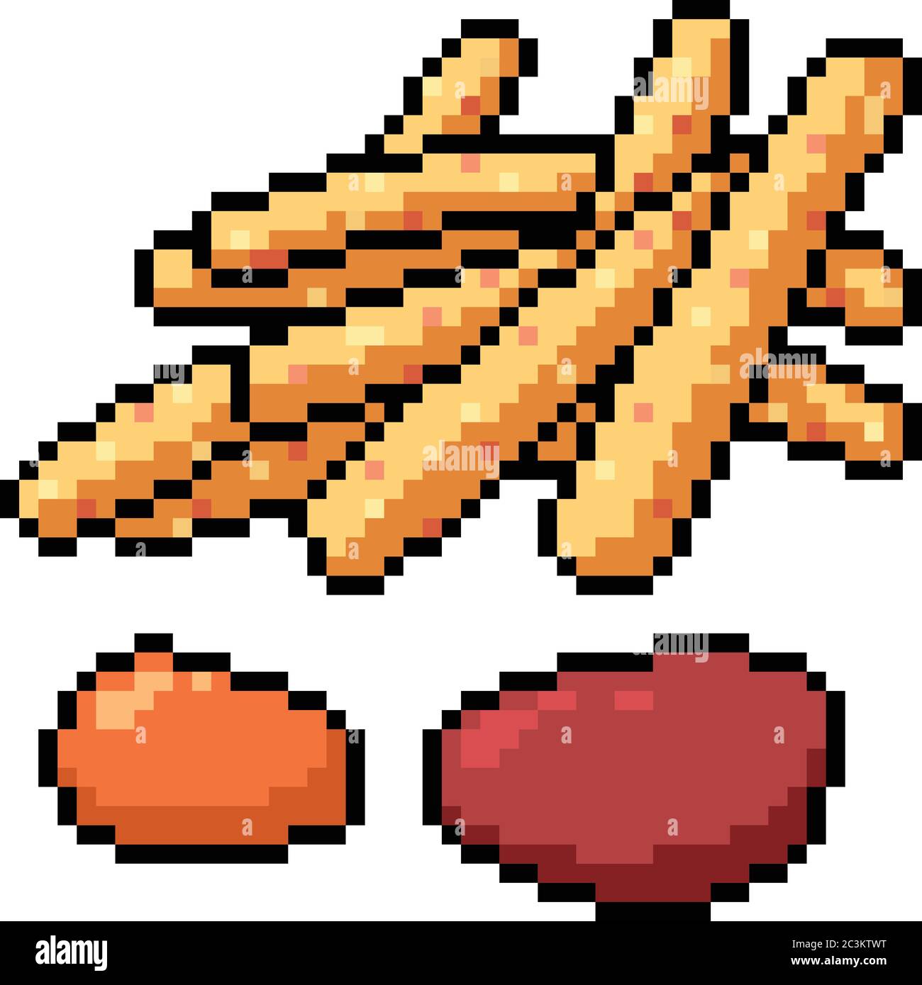 French fried potato Stock Vector Images - Alamy