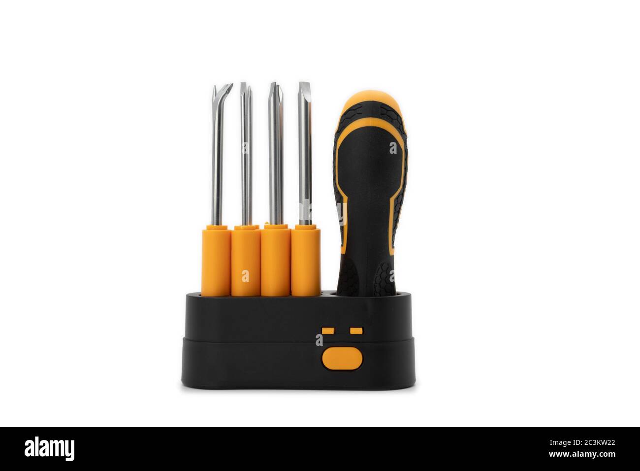 Screwdriver black - yellow color set that can change various to use. It ...
