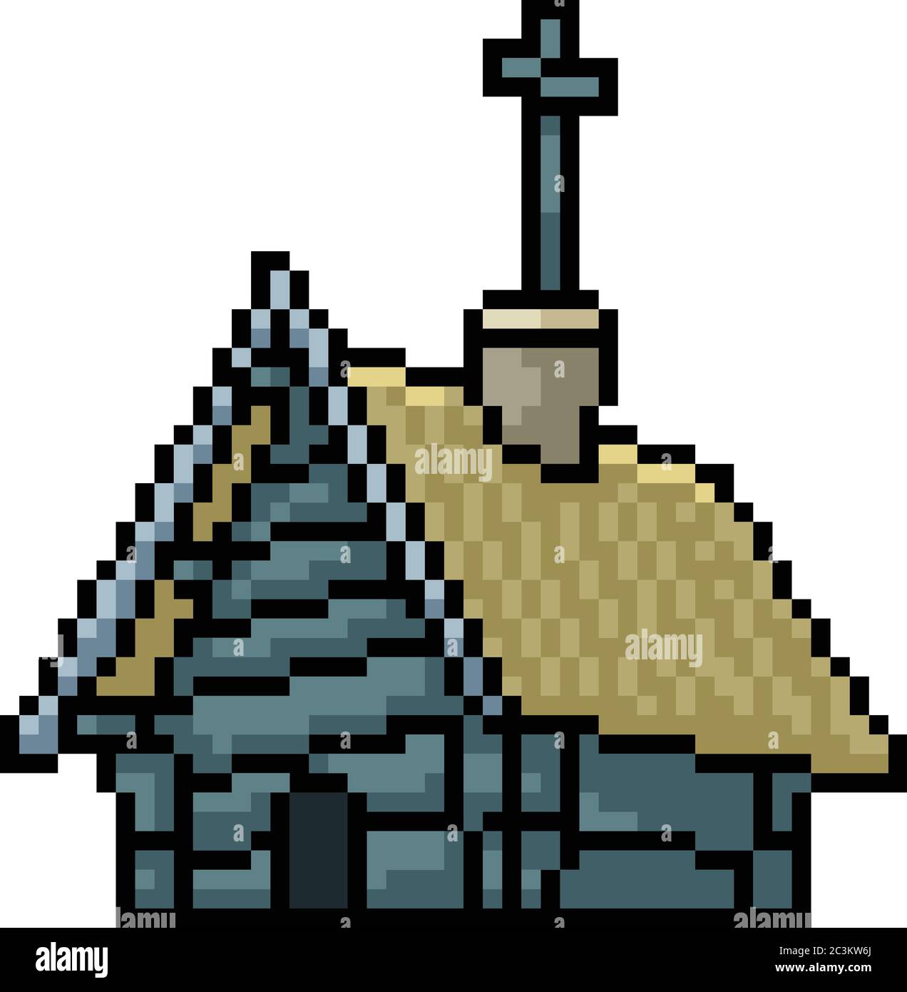 Rural isolated church Stock Vector Images - Alamy