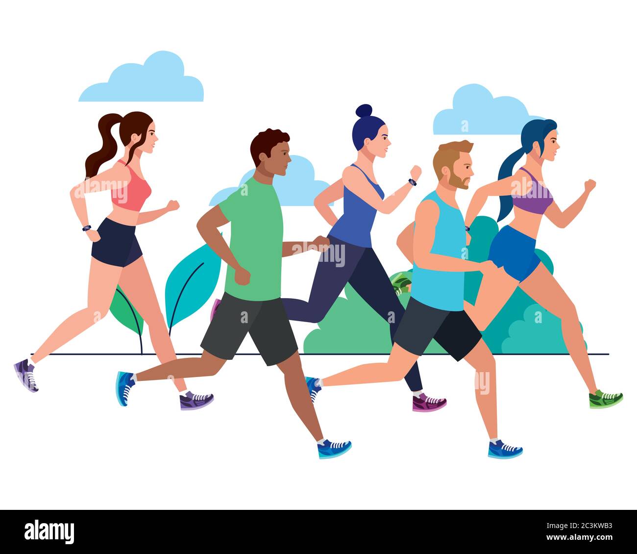 Female athlete running in track Cut Out Stock Images & Pictures - Alamy