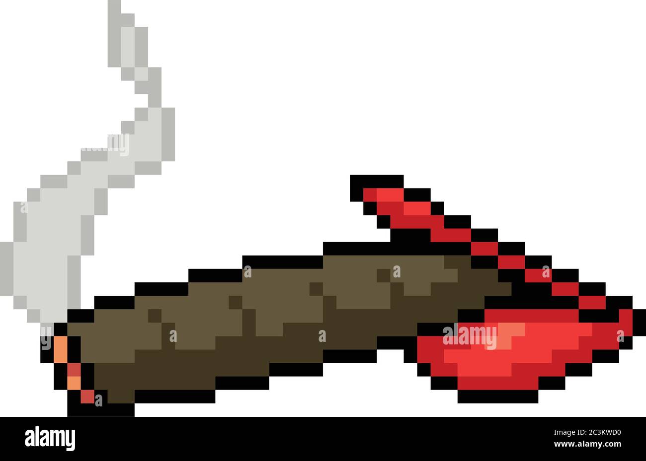 Woman smoking cigar Stock Vector Images - Alamy