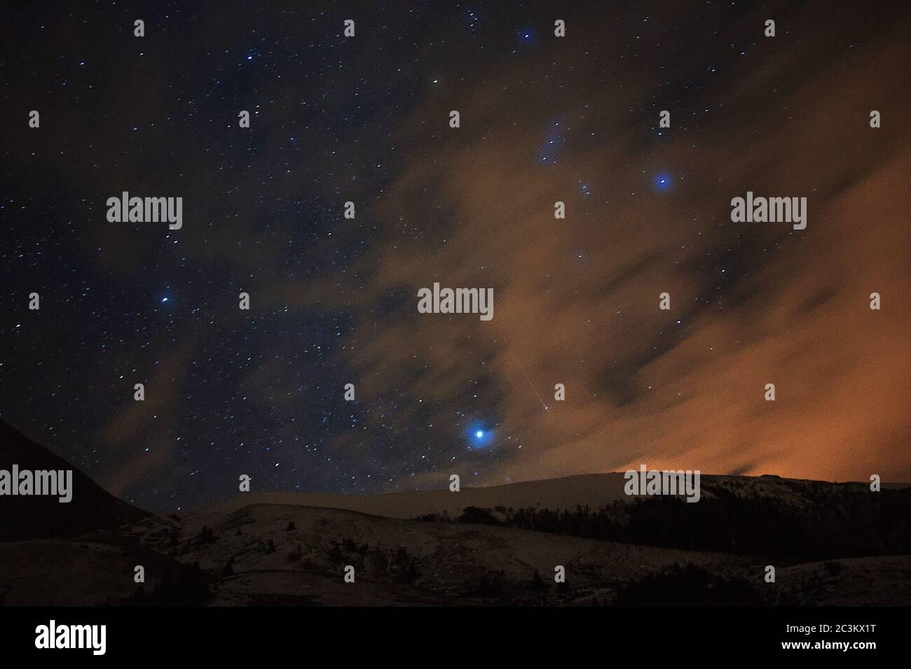 Lunar beauty over hills hi-res stock photography and images - Alamy