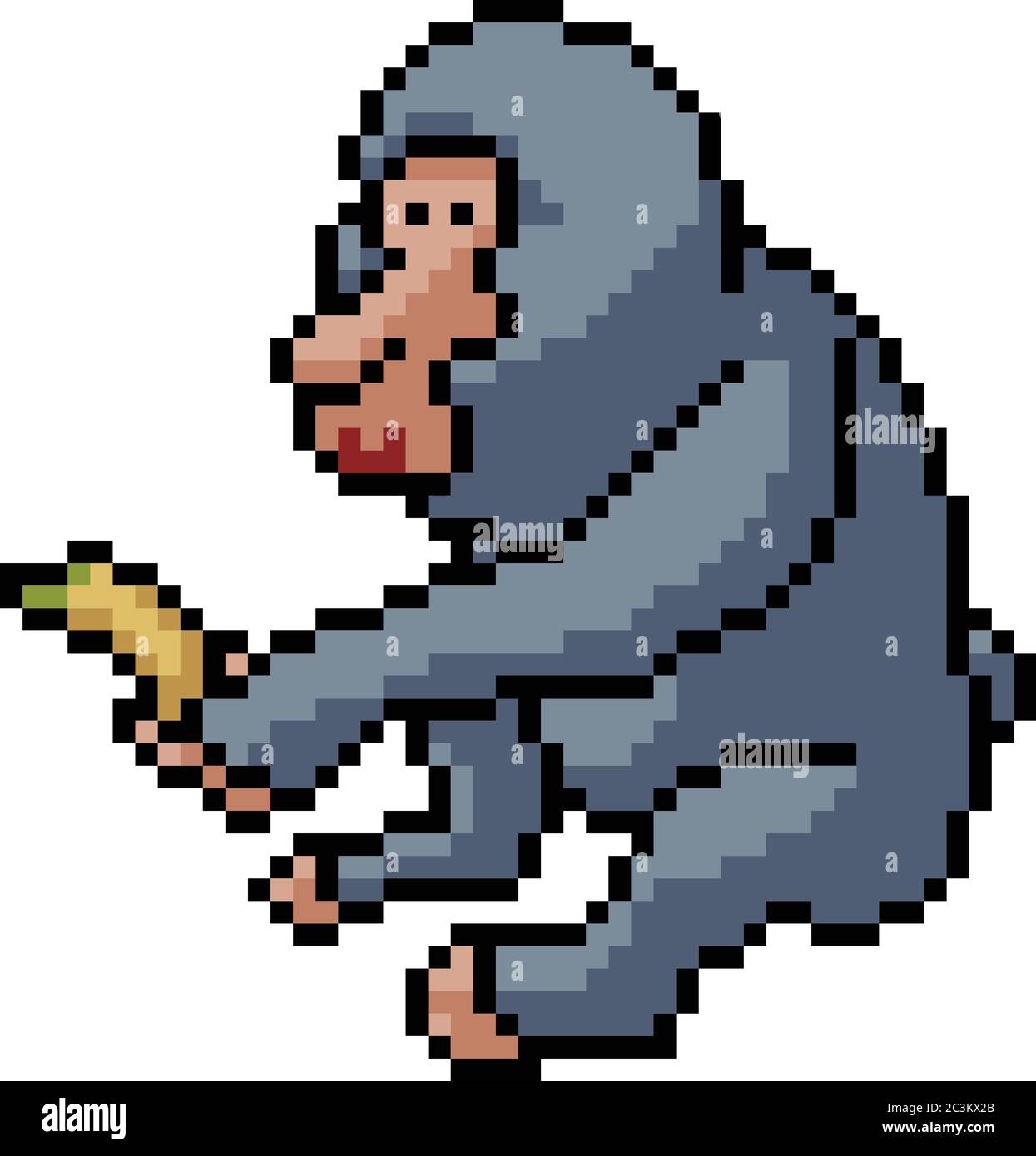 Monkey and banana Stock Vector Images - Alamy