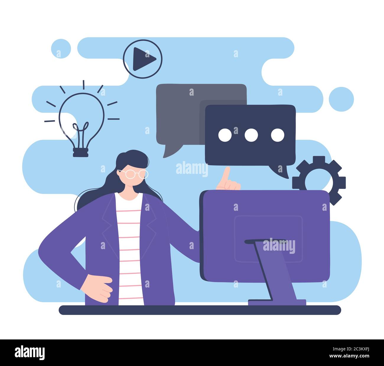 Computer Training Vector