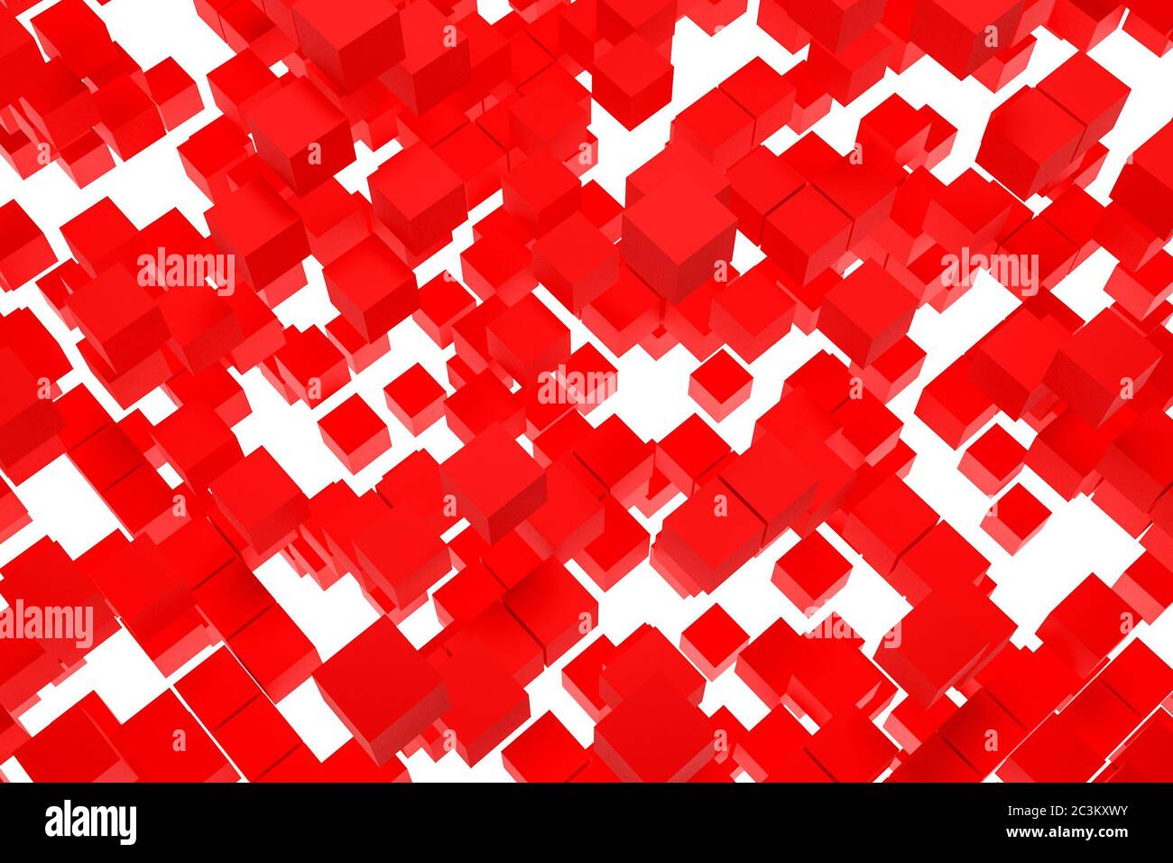 3D illustration background, texture of a large number of doves ...