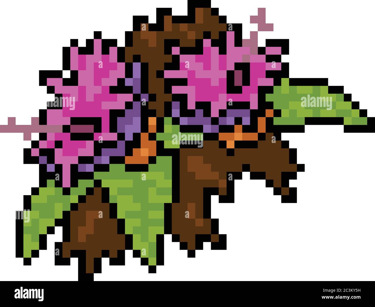 Pink pollen Stock Vector Images - Alamy