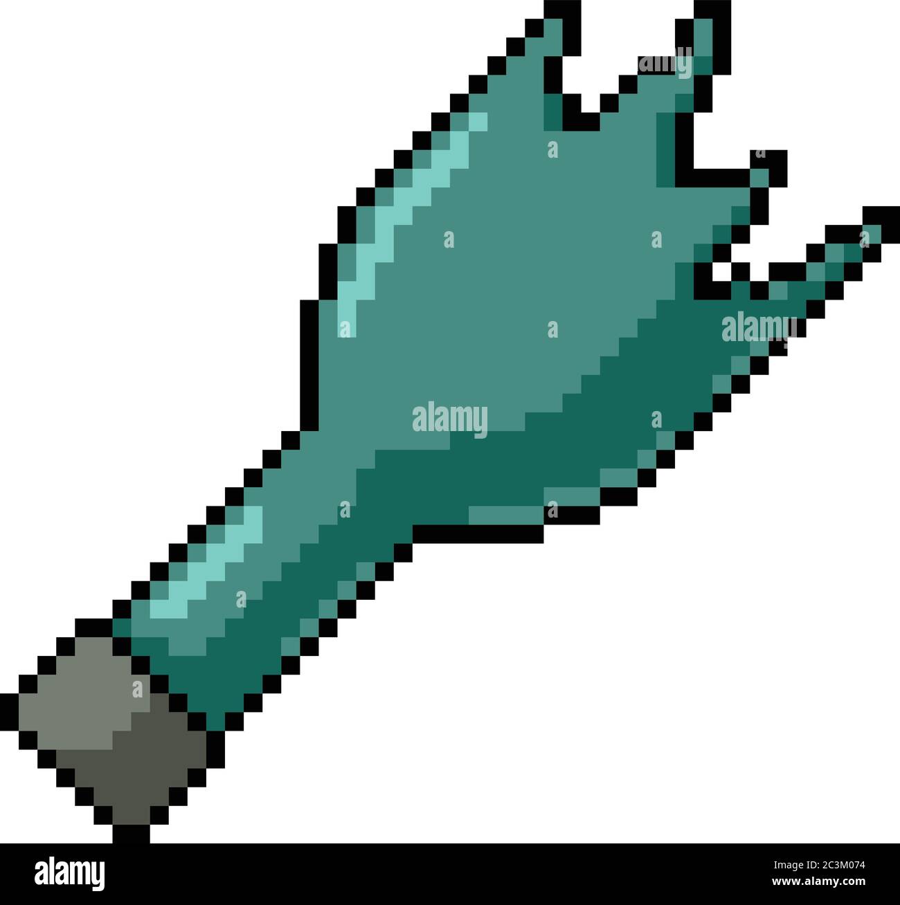 vector pixel art bottle weapon isolated cartoon Stock Vector Image ...