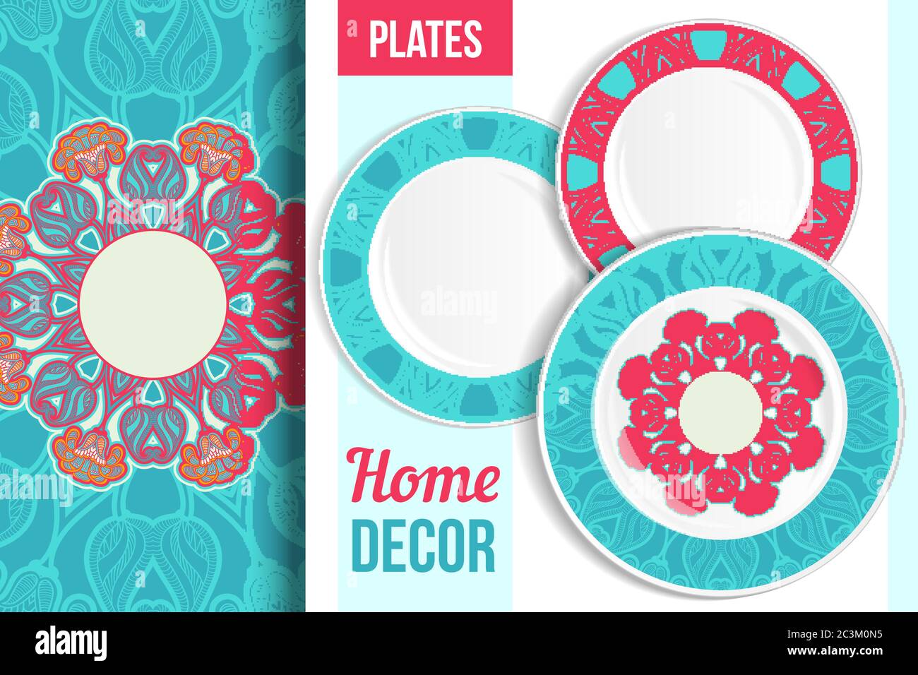 Pattern and Set of 3 matching decorative plates with this pattern ...