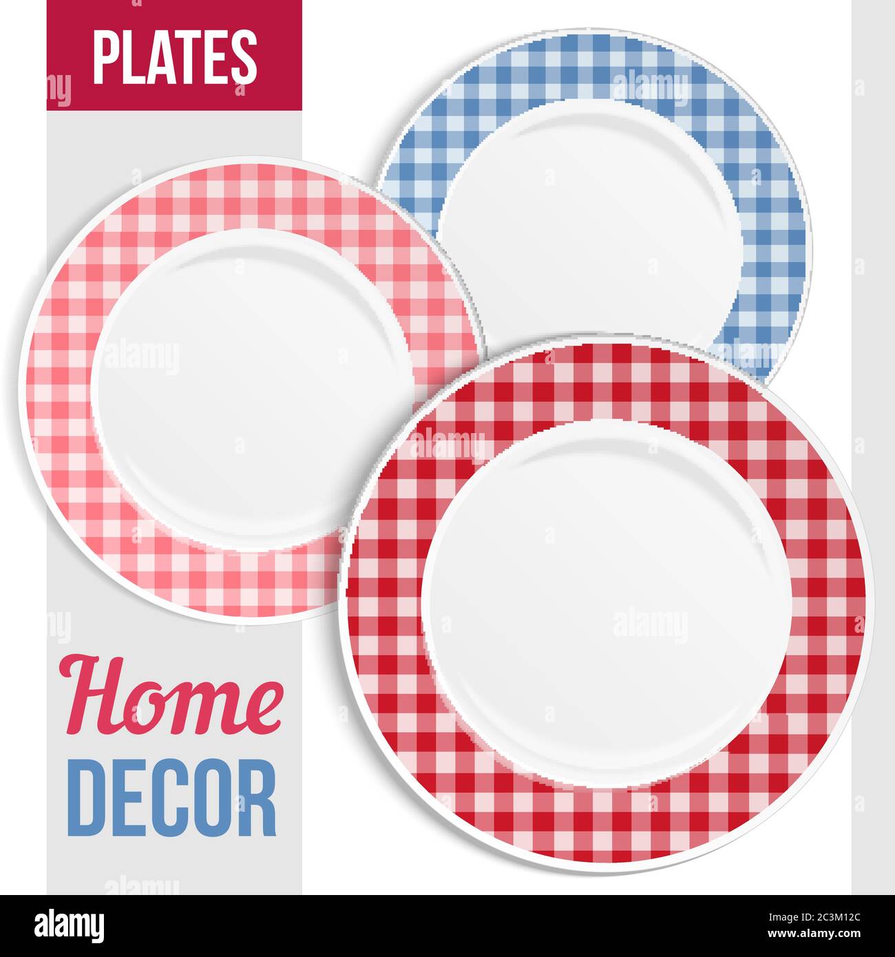 Plate of porcelain plates Stock Vector Images - Alamy
