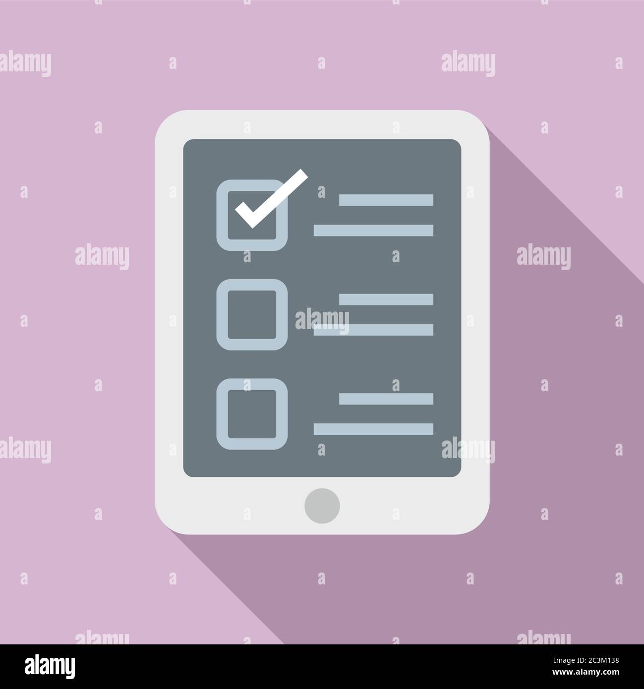 Online questionnaire icon. Flat illustration of online questionnaire ...