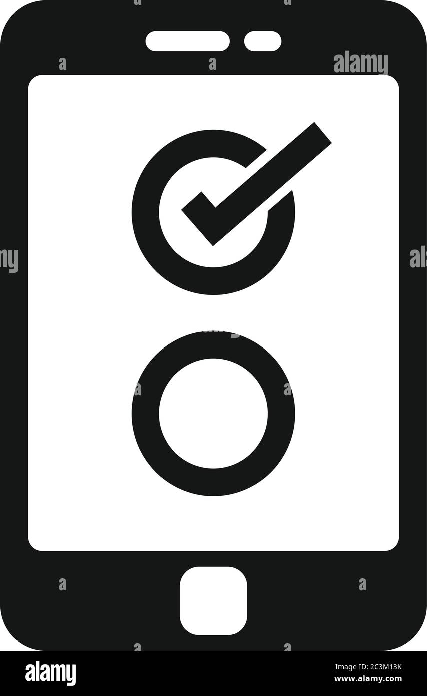 Service checklist icon. Simple illustration of service checklist vector ...