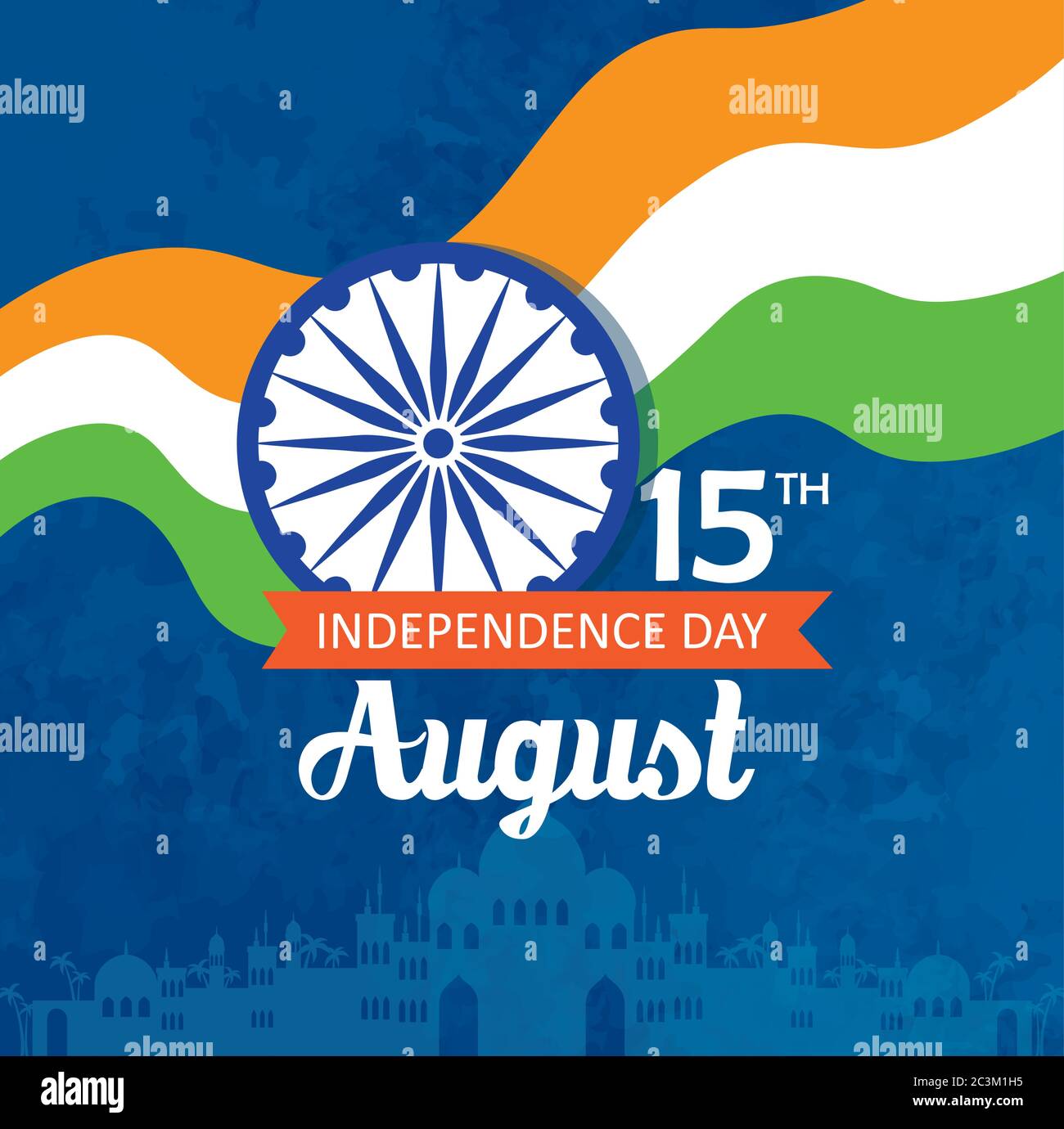 indian happy independence day, celebration 15 august, with ashoka wheel decoration Stock Vector ...