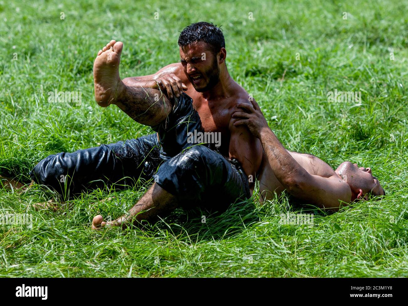 Oil wrestling in kirkpinar edirne hi-res stock photography and images ...
