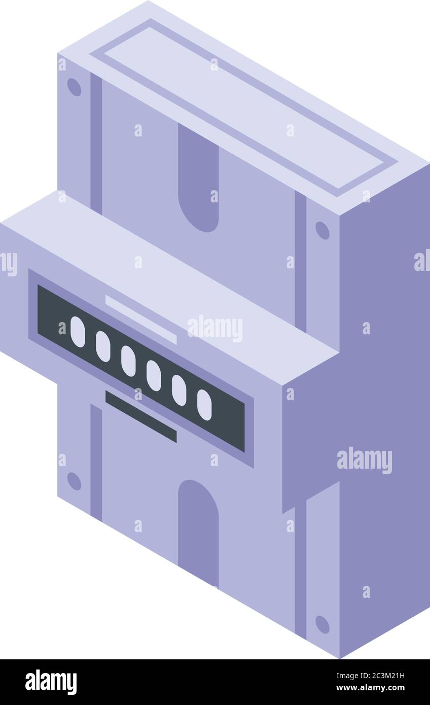 Electric switch icon, isometric style Stock Vector Image & Art - Alamy