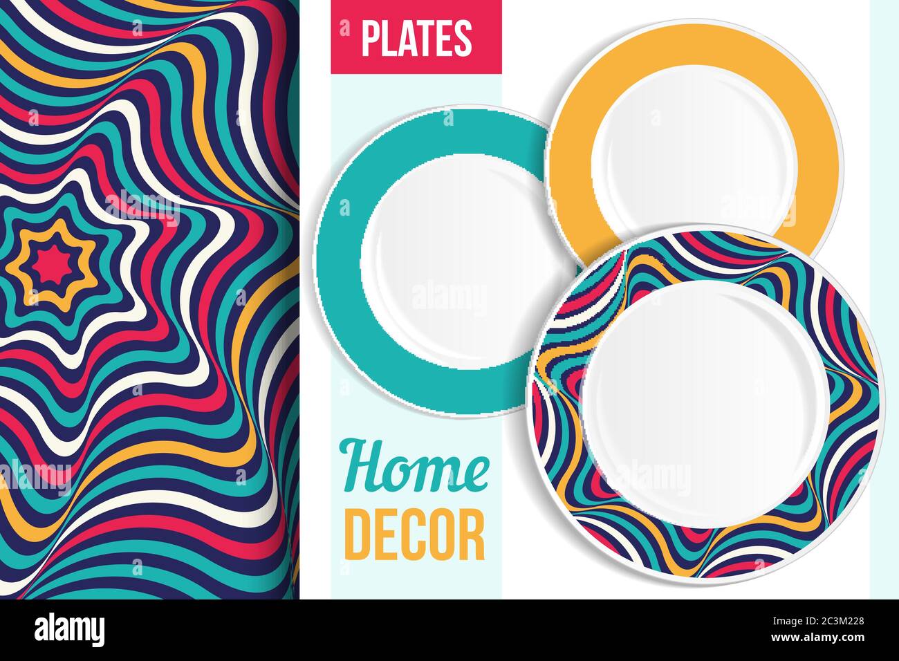 Pattern and Set of 3 matching decorative plates with this pattern ...