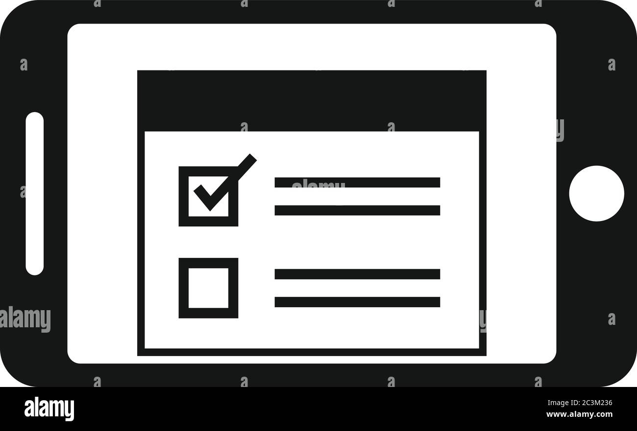 Online survey icon. Simple illustration of online survey vector icon ...