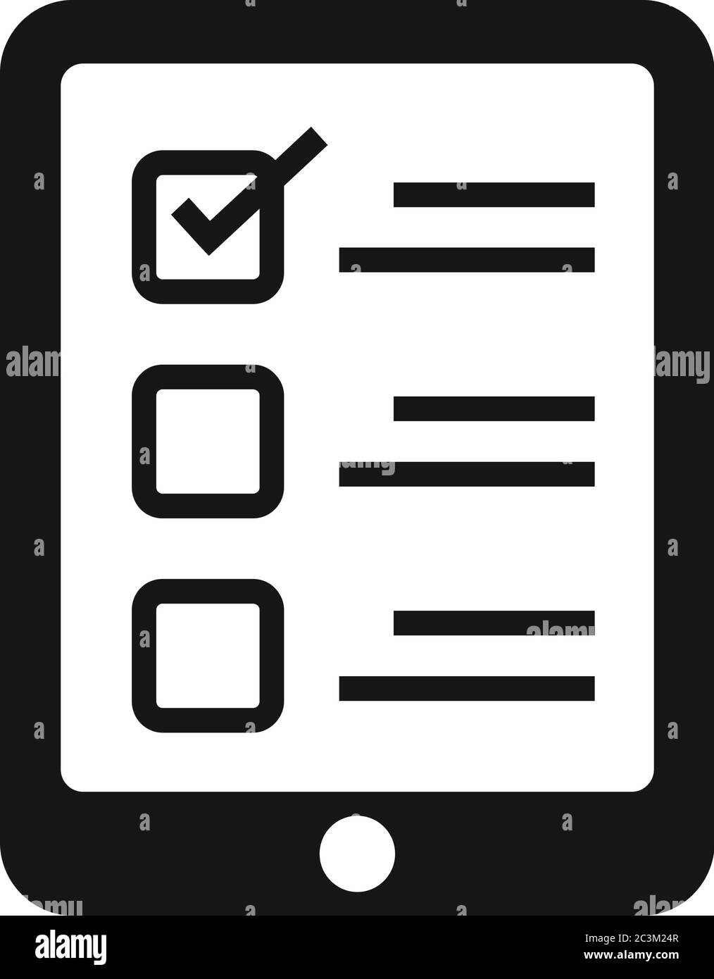Online questionnaire icon. Simple illustration of online questionnaire ...