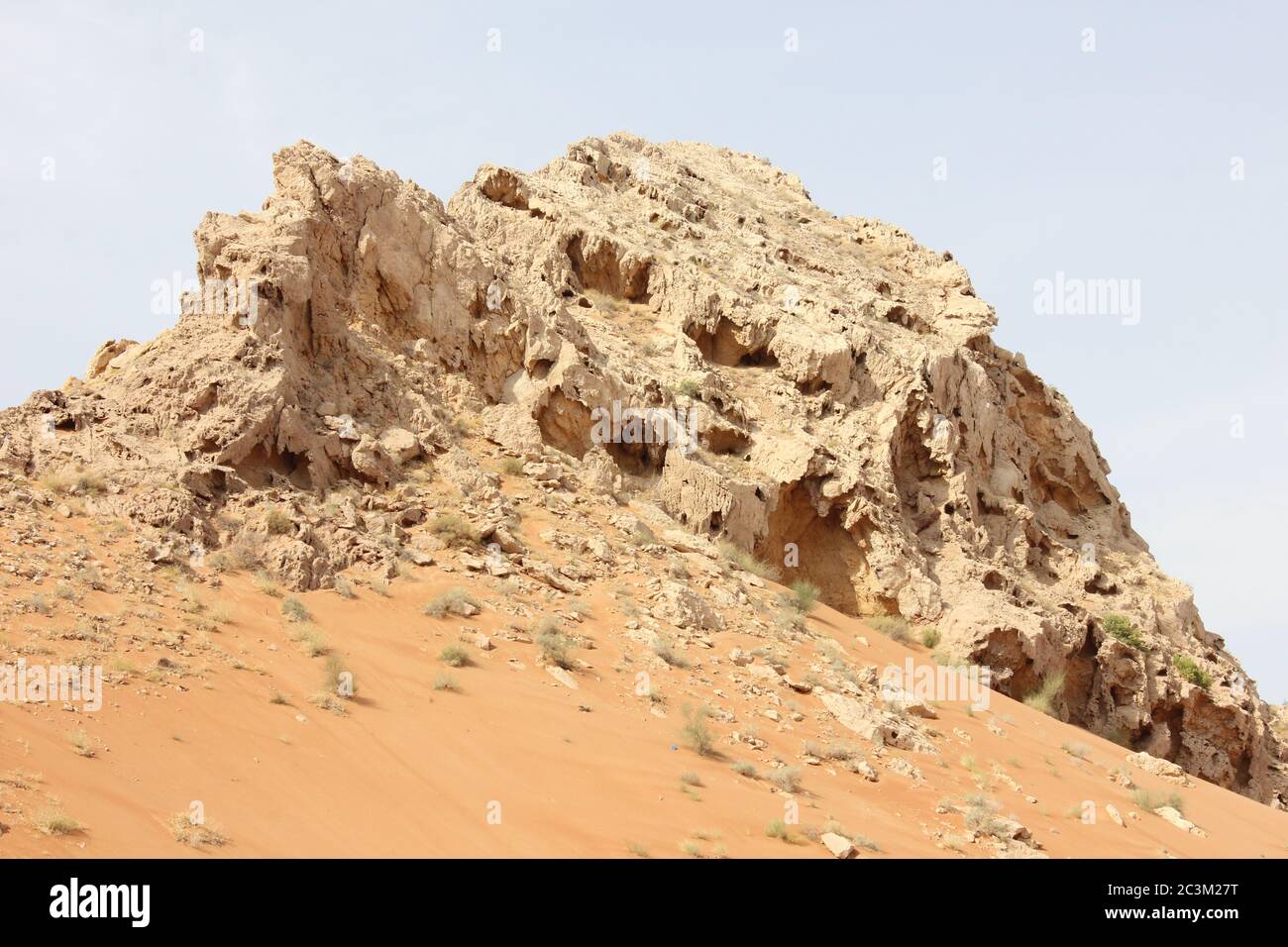 Fossil Rock is an iconic rock formation bearing marine fossils in arid ...