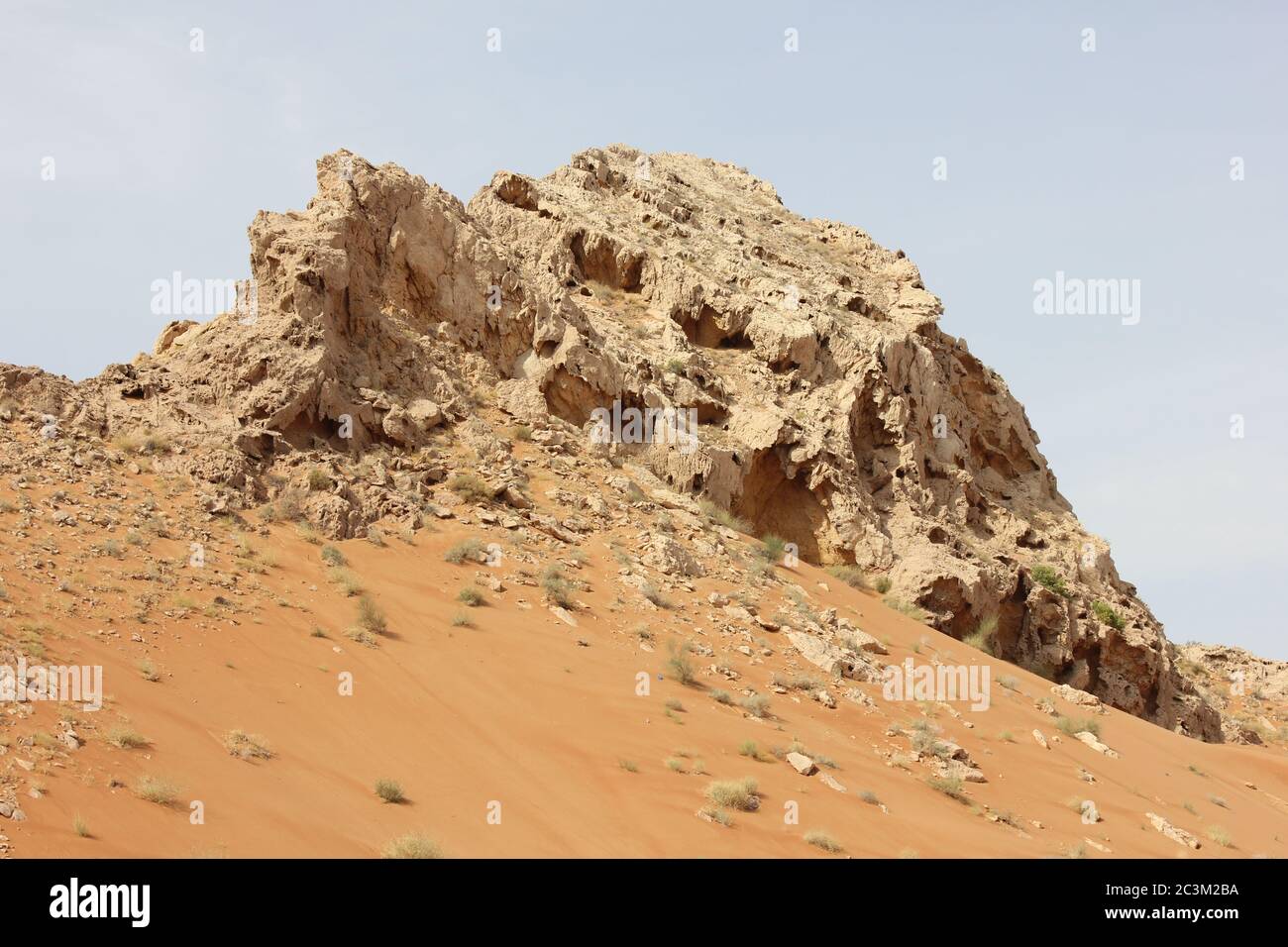 Fossil Rock is an iconic rock formation bearing marine fossils in arid ...