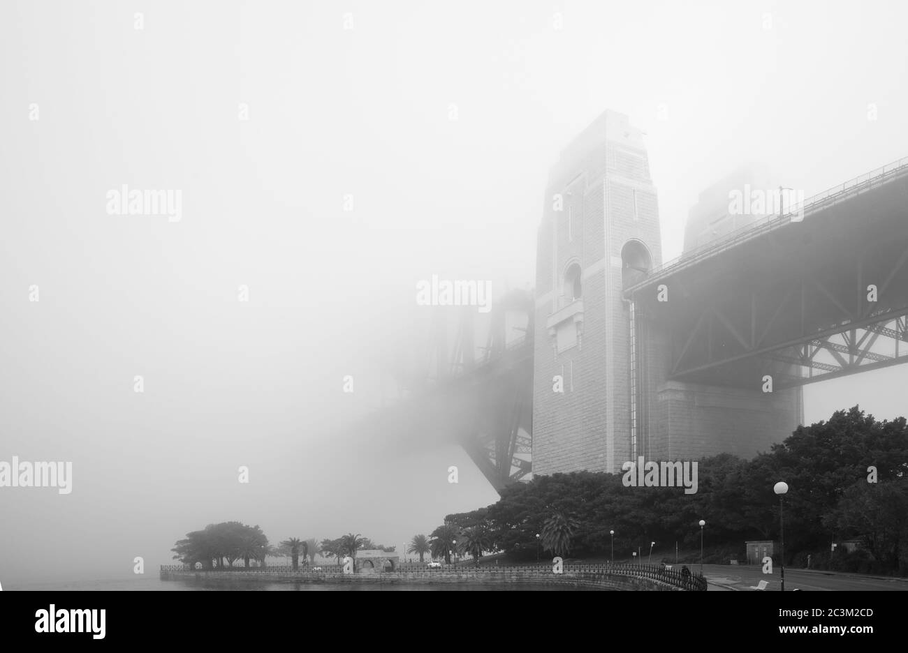Fog over Sydney Harbour Bridge Stock Photo - Alamy