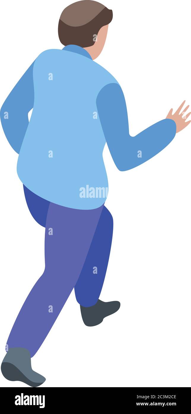 Zombie man running icon, isometric style Stock Vector Image & Art - Alamy