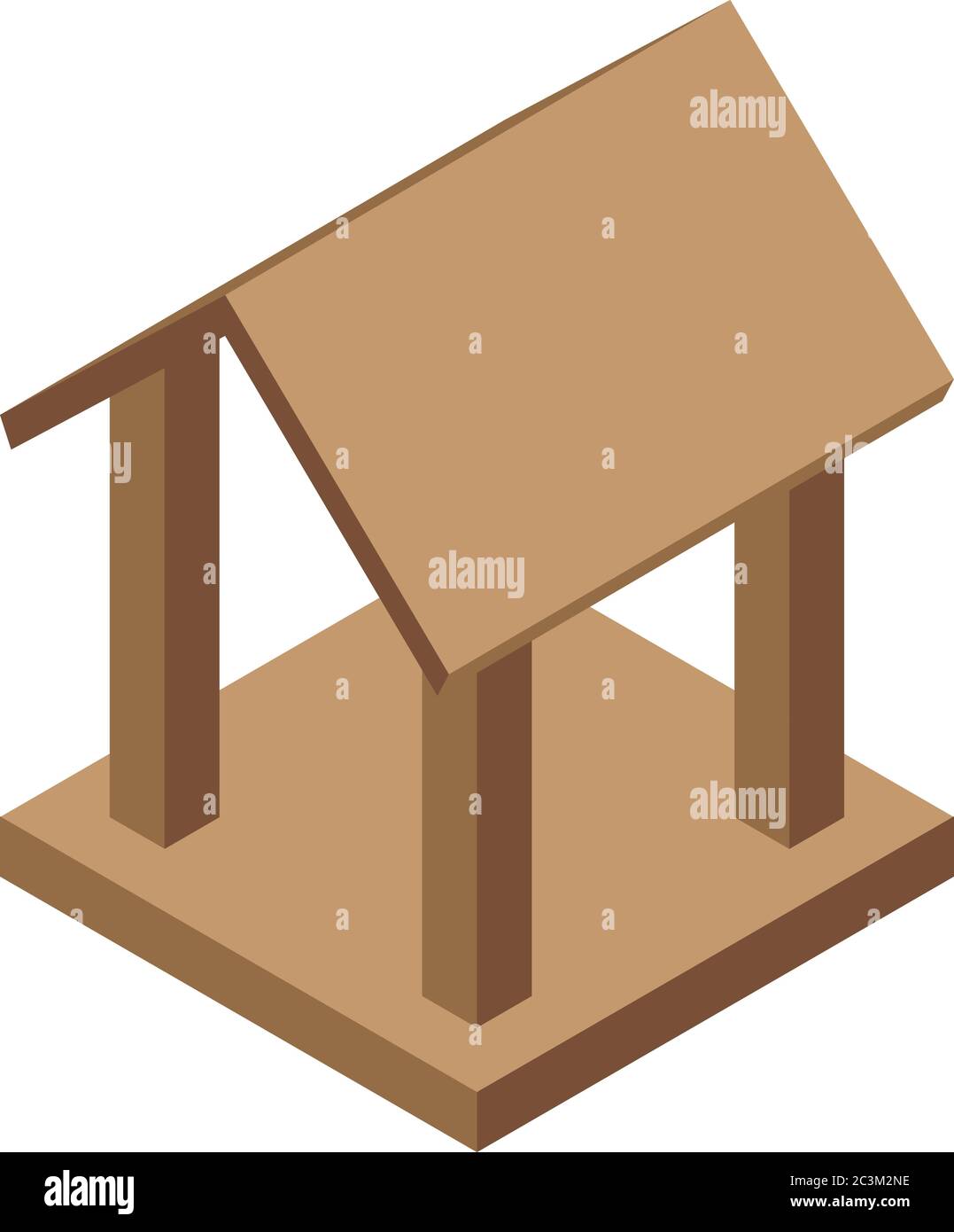 Wooden outdoor feeder Stock Vector Images - Alamy
